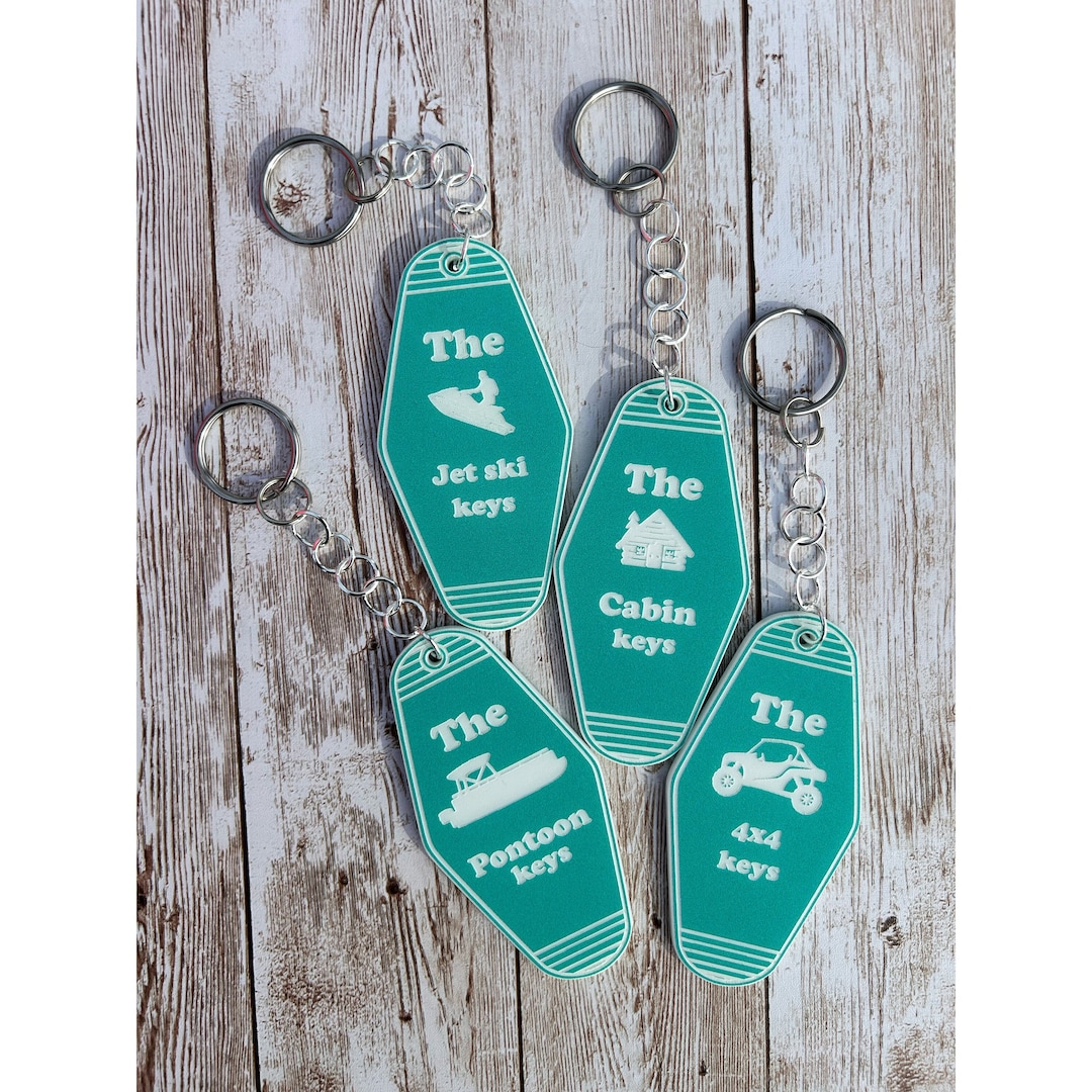 Gift for Boat Owner, Pontoon Keychain, Keychain for Fisherman, Boating ...