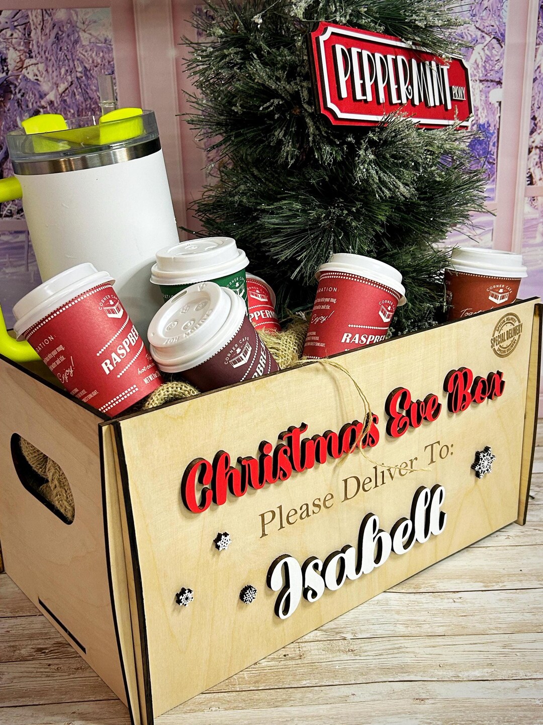 Reusable Christmas Box, Personalized Children's Basket Christmas and ...