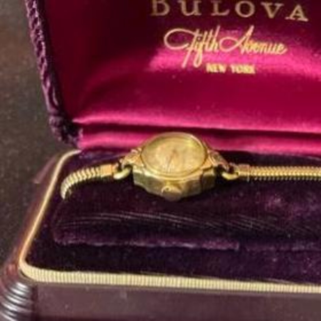 Gold Watch Swiss 10k Bulovia Women’s - Etsy