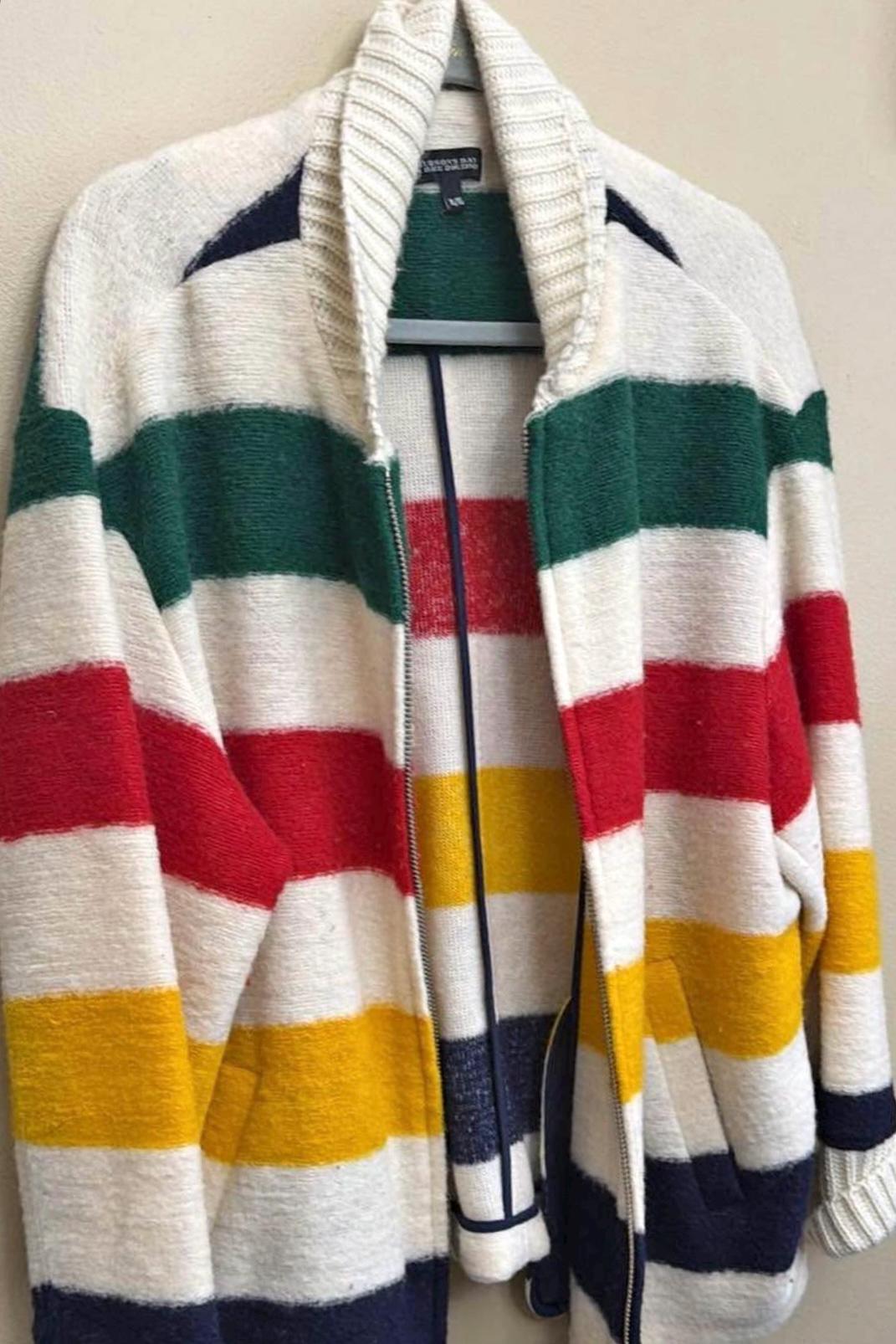 HBC Socks Hat Striped Pillow Stripe Bag 100% Authentic Hudson's Bay ...