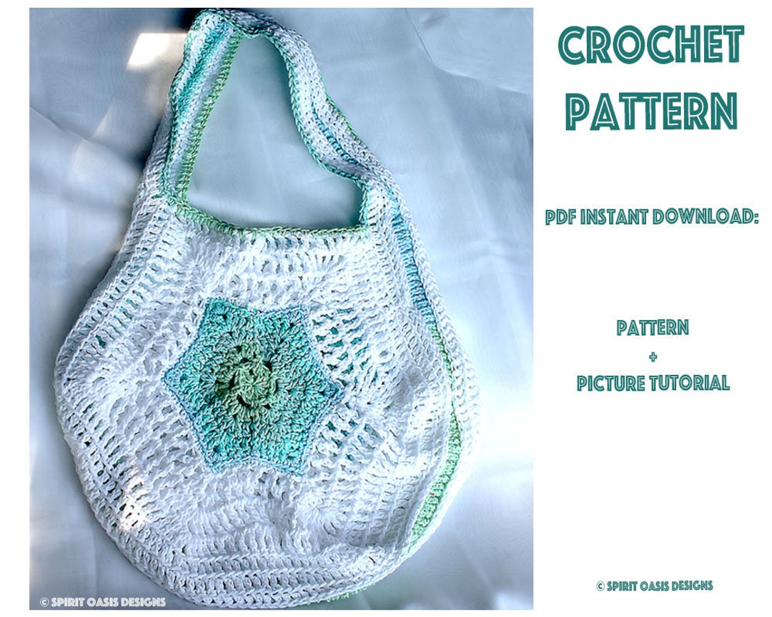 Star Bag Pattern - Crochet Bag Pattern - Crochet Star Bag Pattern ...
