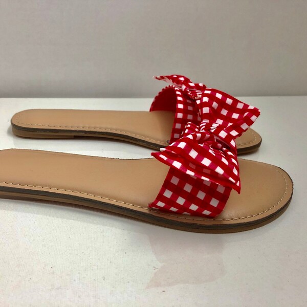 Red Gingham Shoes - Etsy