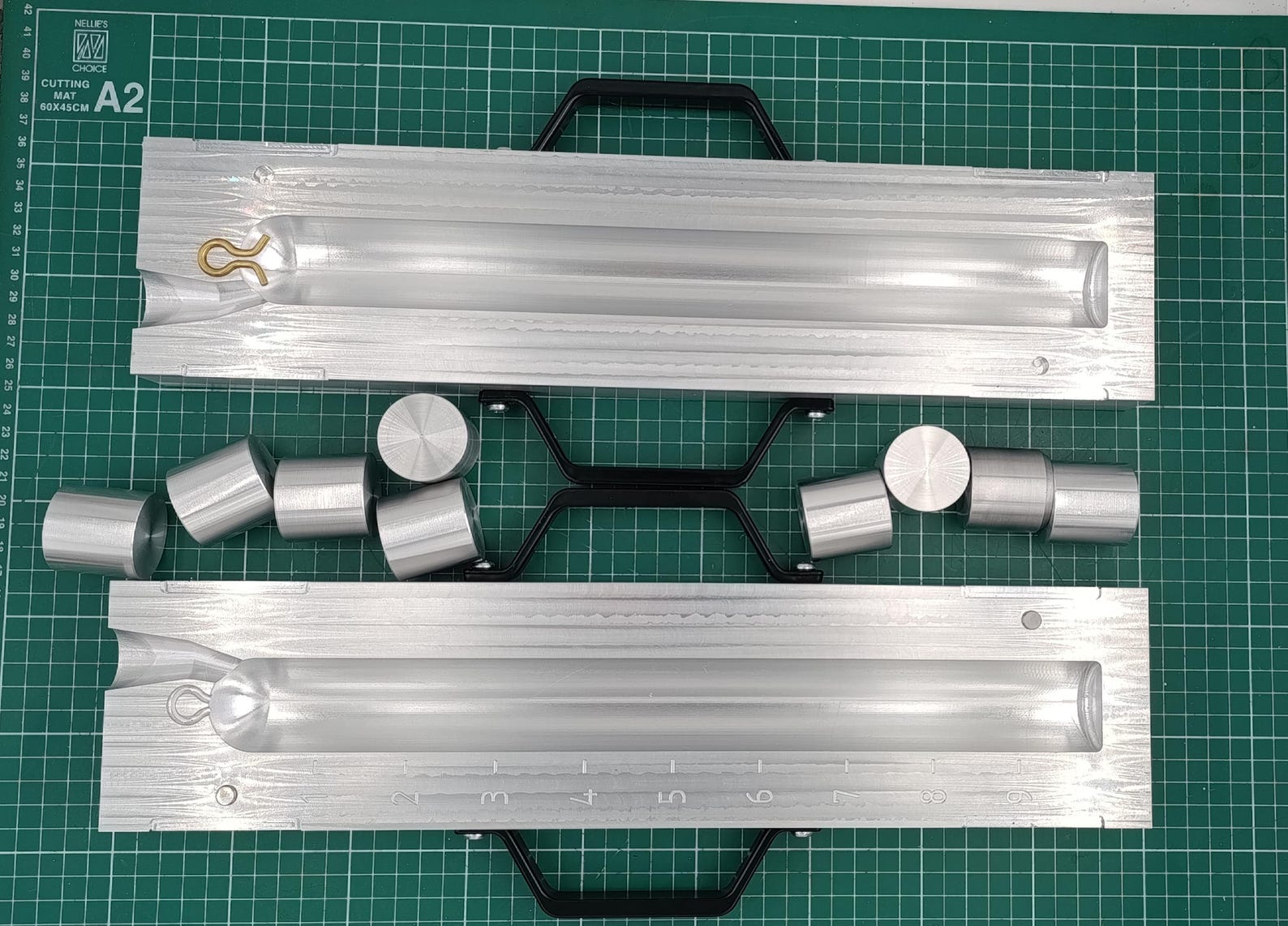 10 Lb Deep Drop Lead Aluminum Fishing Mold 1.5" Diameter With ...