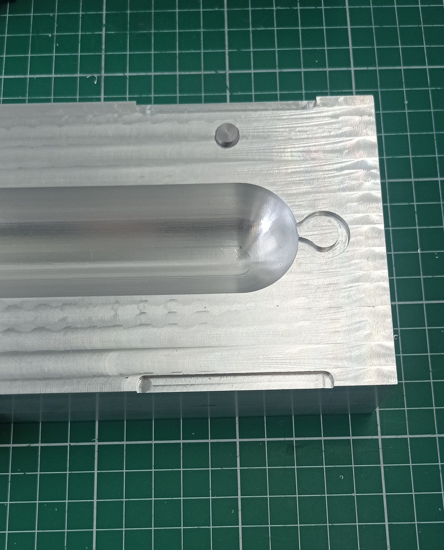 CNC Machined Aluminum 1.5" Fishing Deep Drop Lead Open Mold, CNC ...