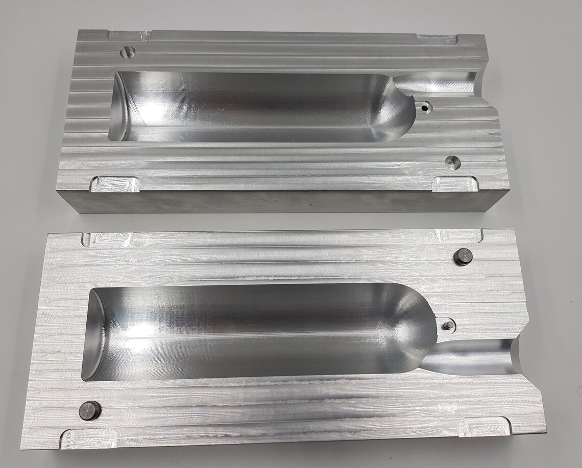 CNC Machined 2" 10lb Deep Drop Lead Aluminum Fishing Mold, CNC ...