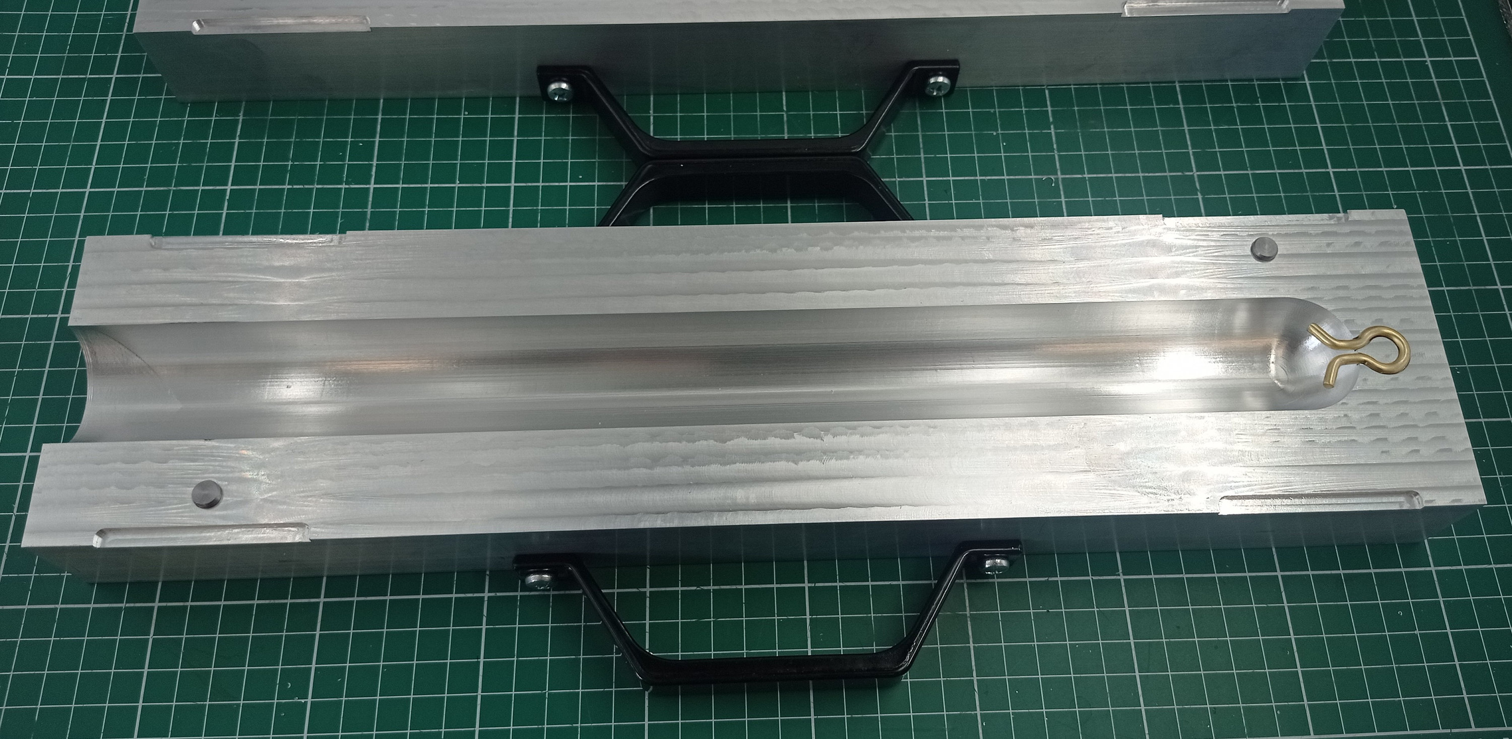 CNC Machined Aluminum 1.5" Fishing Deep Drop Lead Open Mold, CNC ...