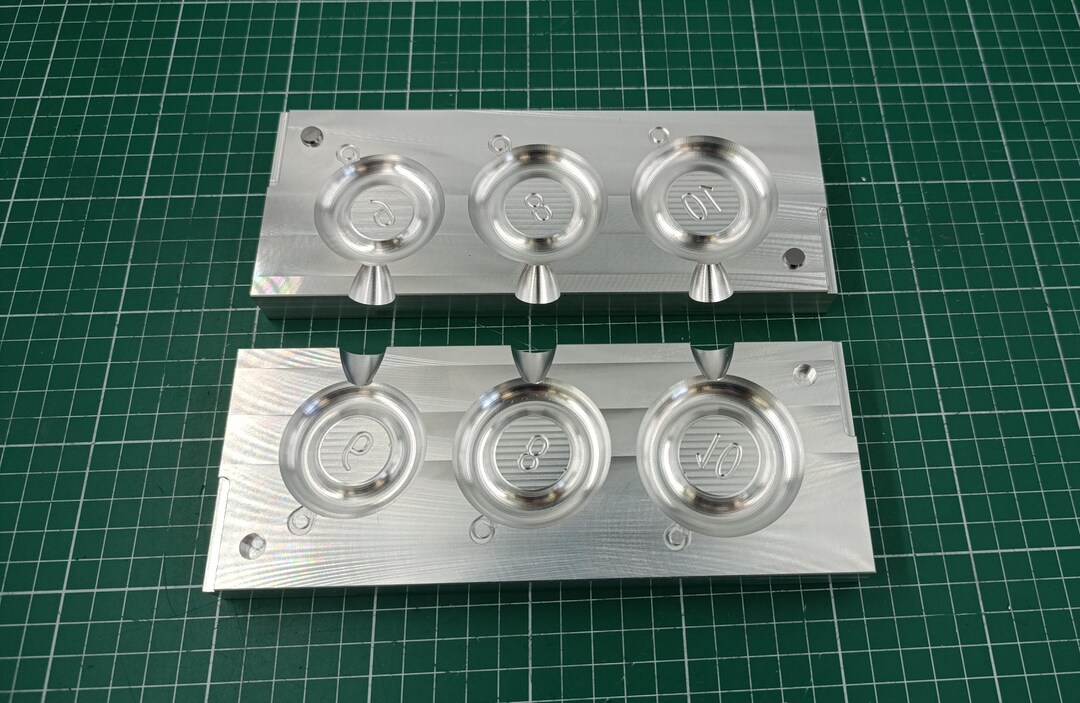 CNC Machined Round River Sinker Mold 6oz 8oz 10oz, CNC Machining ...