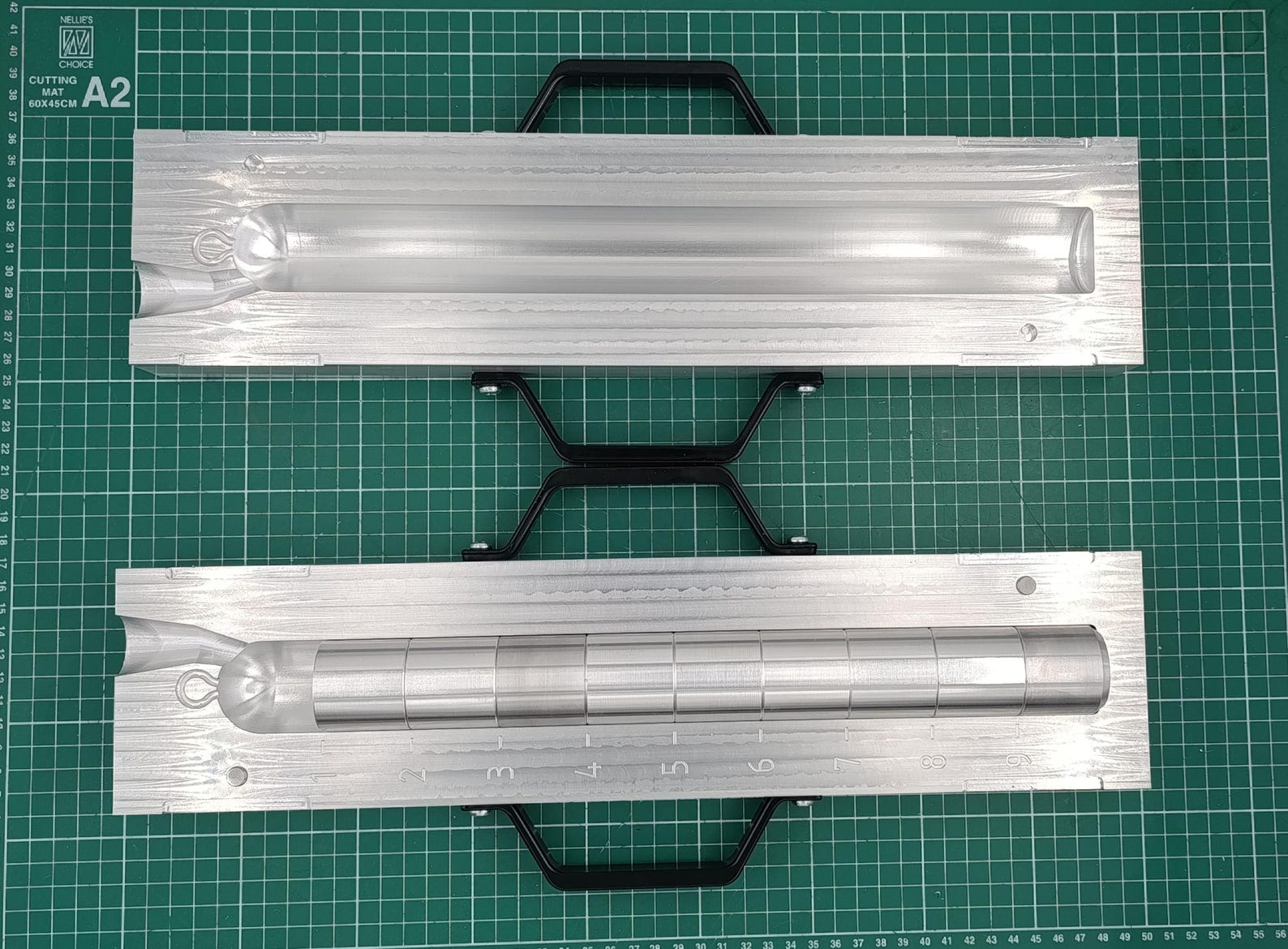 10 Lb Deep Drop Lead Aluminum Fishing Mold 1.5" Diameter With ...