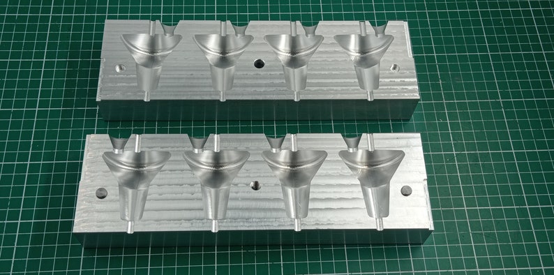 CNC Machined 1lb Bell Sinker Aluminum Mold, CNC Machining Services - Etsy