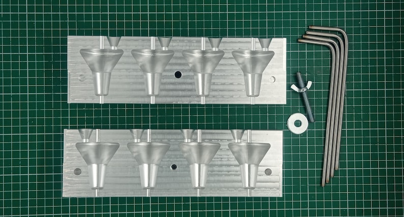 CNC Machined 1lb Bell Sinker Aluminum Mold, CNC Machining Services - Etsy