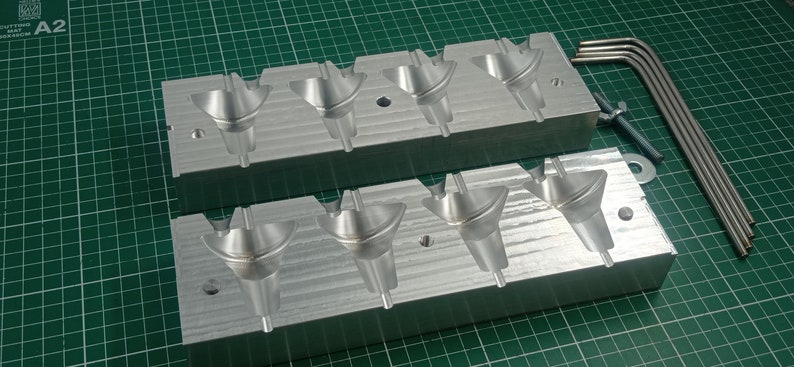 CNC Machined 1lb Bell Sinker Aluminum Mold, CNC Machining Services - Etsy