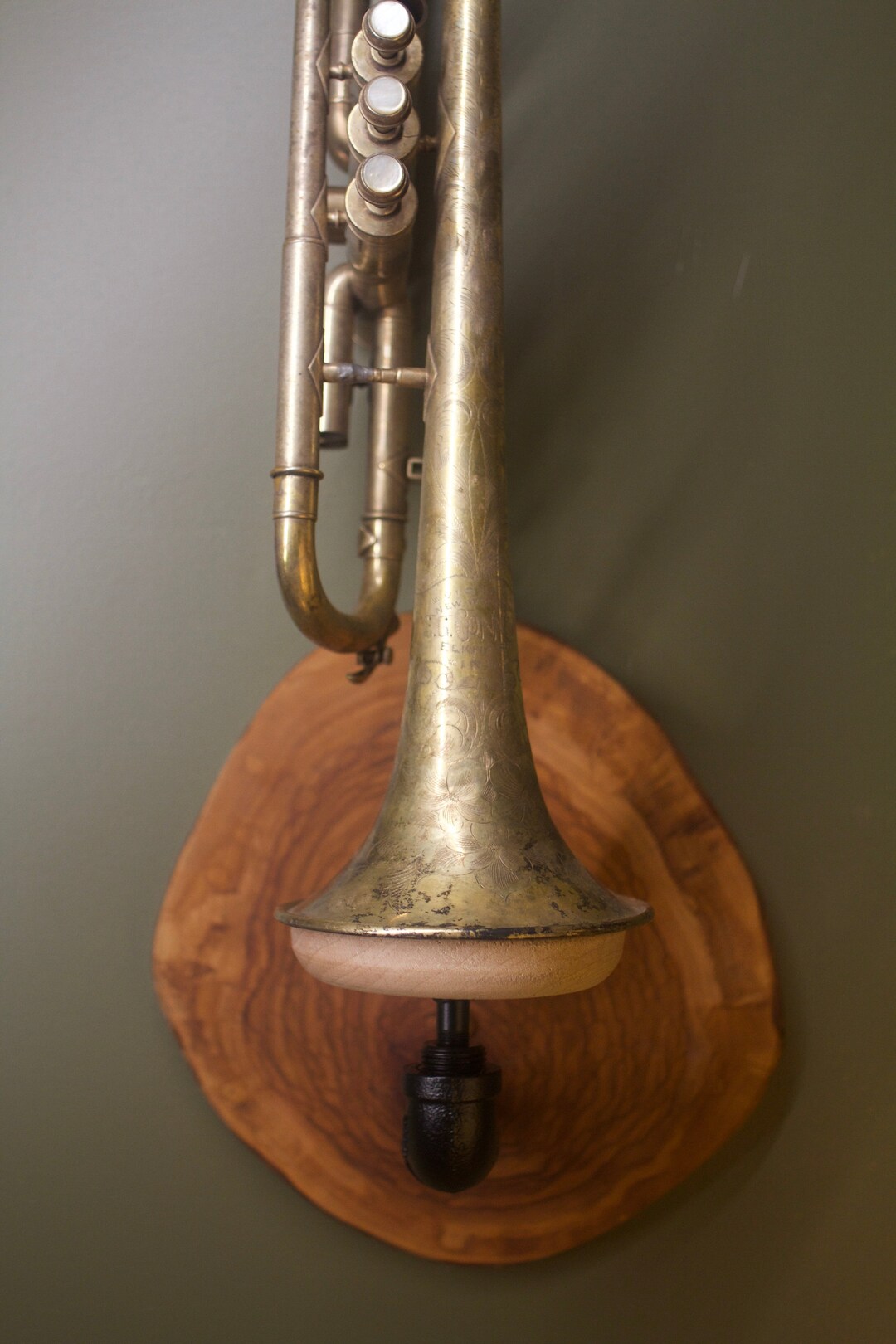 Solid Wood Trumpet Stand - Etsy