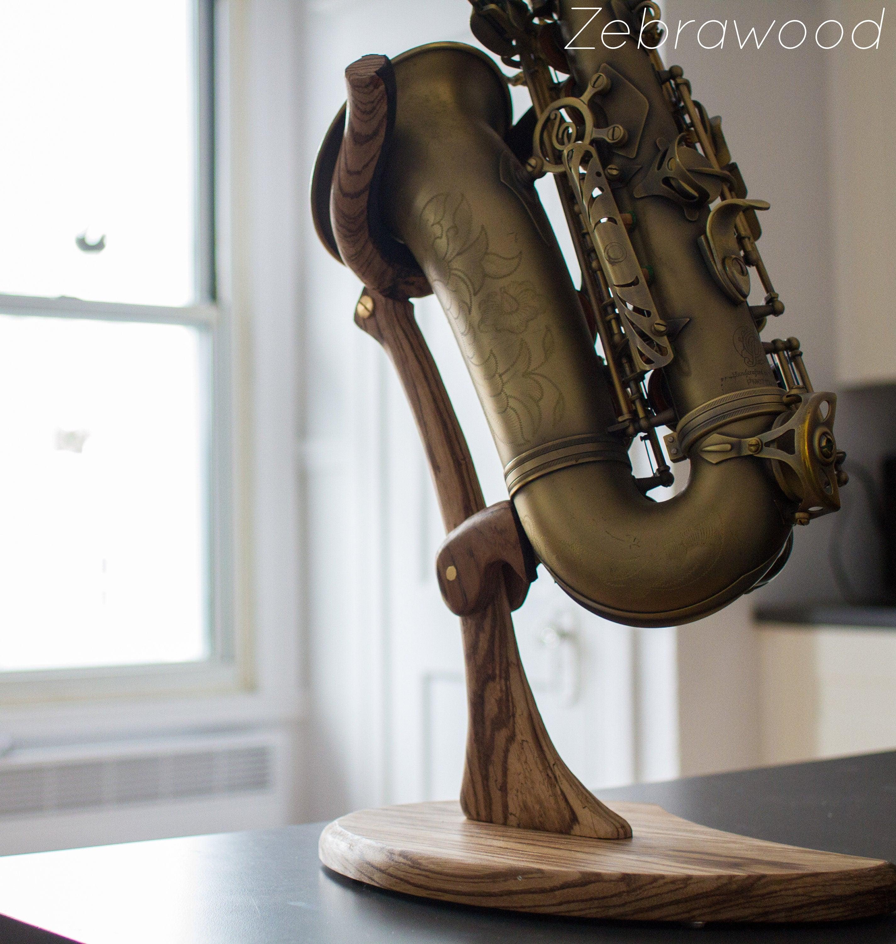 Saxophone Gifts Men, Wooden Saxophone Stand, Saxophone Display Stand ...