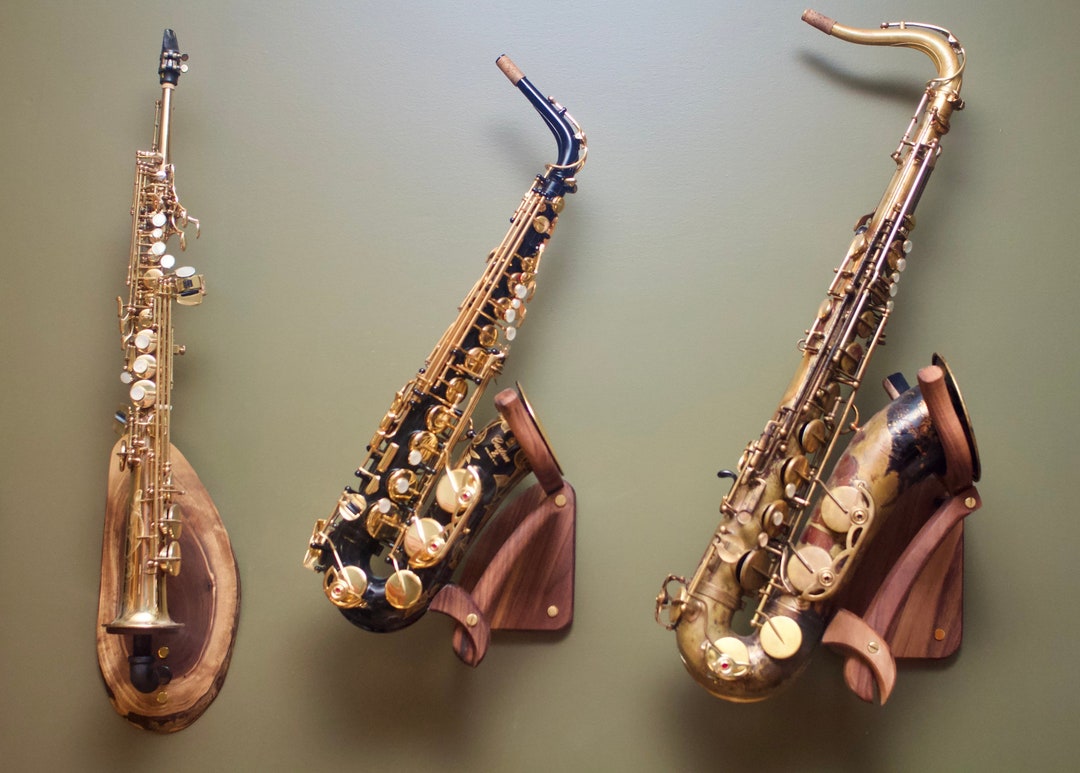 The Wall Hanger - Saxophone Wall Stand - Gift for Saxophonist Player ...
