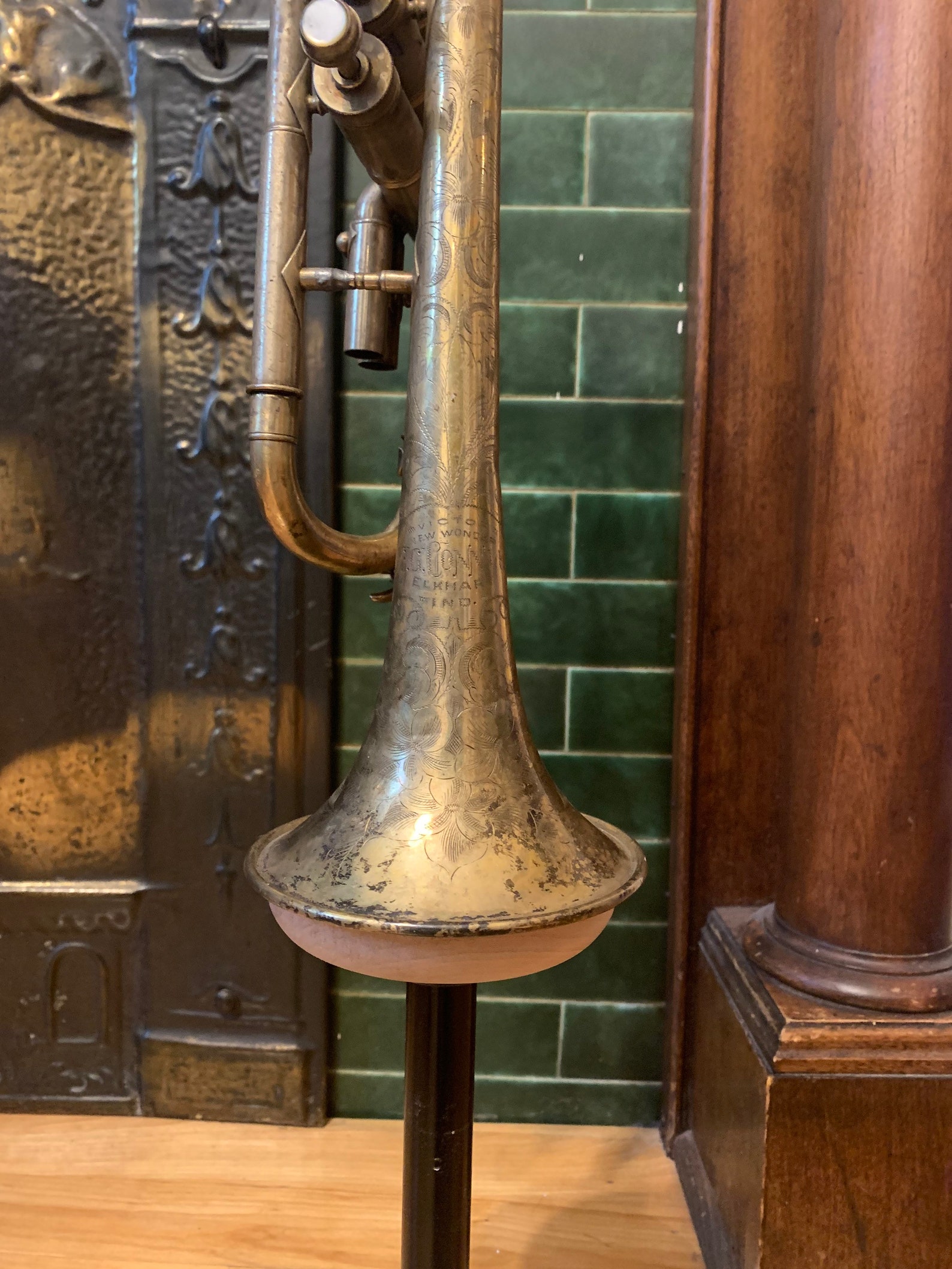 Solid Wood Trumpet Stand - Etsy