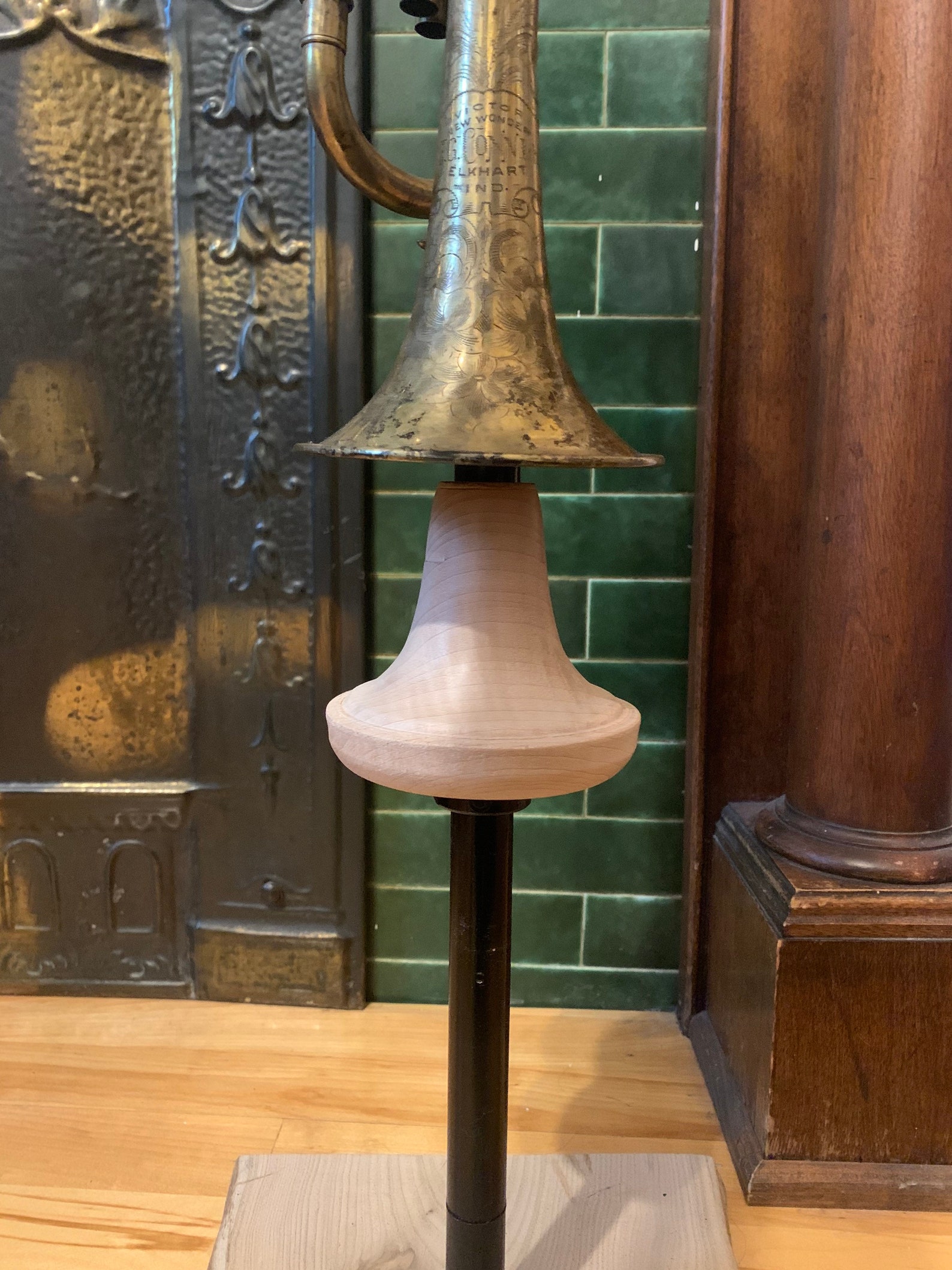 Solid Wood Trumpet Stand - Etsy