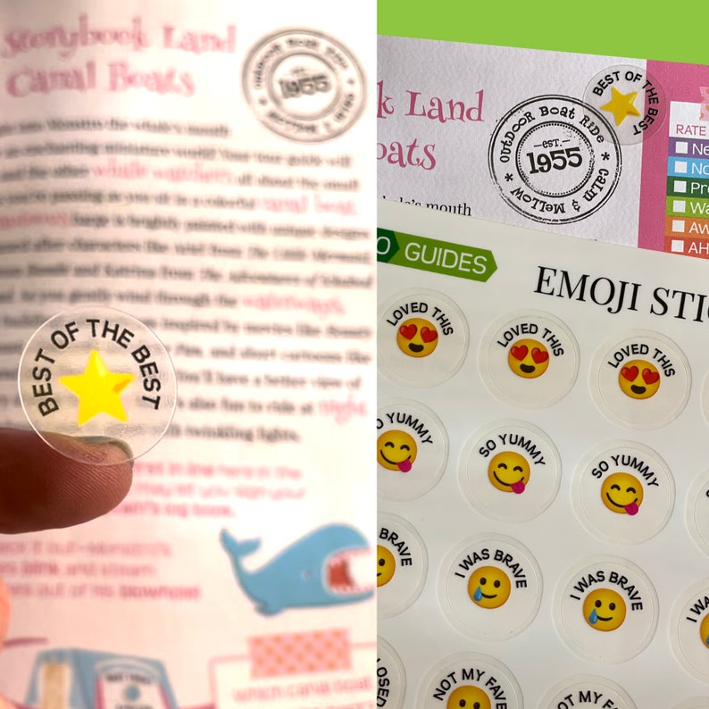 Emoji Stickers for Your Going to Guide Book Stickers for Scrapbook ...