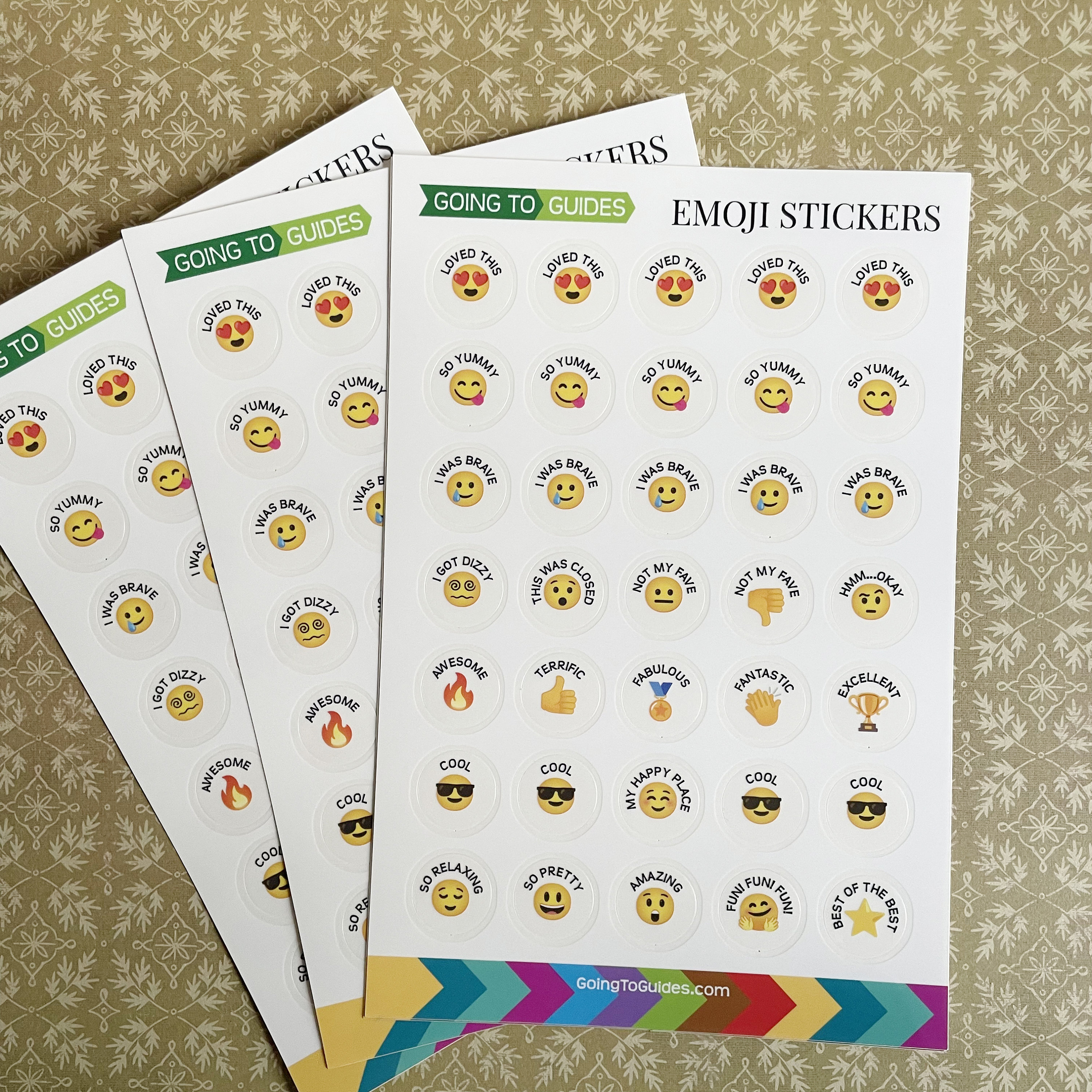 Emoji Stickers for Your Going to Guide Book Stickers for Scrapbook ...