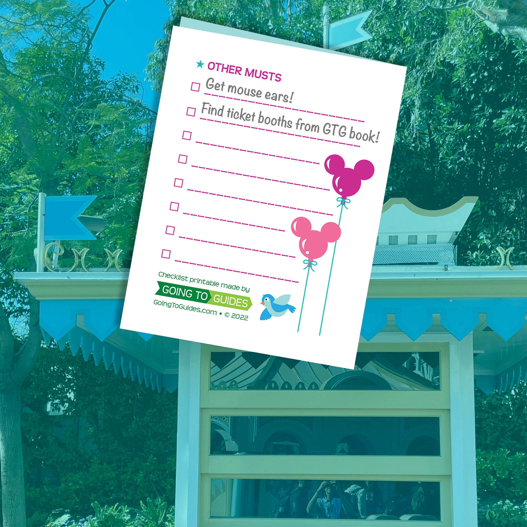 Disneyland Trip Planner: Printable Checklist & Travel Journal (PDF ...