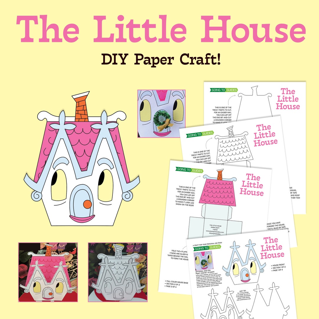 DIY PRINTABLE CRAFT the Little House Children's Book Mini Paper House ...