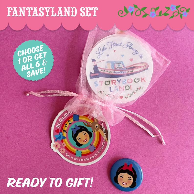 Fantasyland Mix Stickers: Neverland Mermaid, Rapunzel, Snow White ...