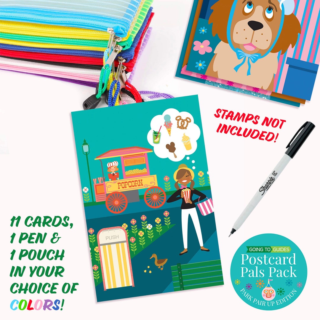 POSTCARD PALS PACK Park Pair up Art Postcards for Fun in the Park Magic ...