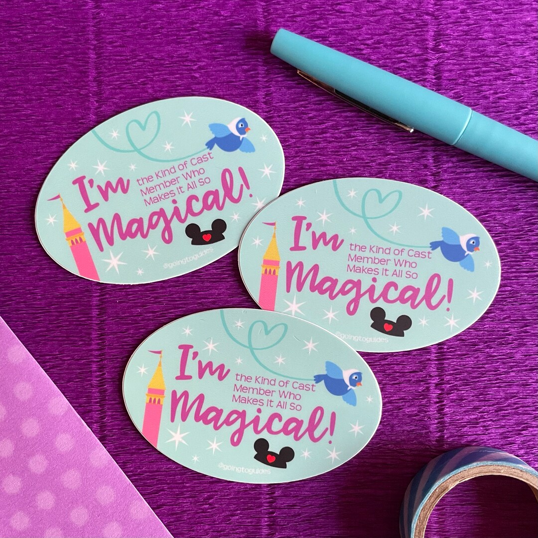 Magical Cast Member Compliment Stickers - Thank You Gift - Etsy