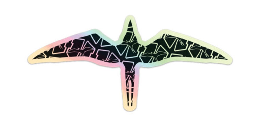 Hologram 'IWA Bird Sticker - Etsy