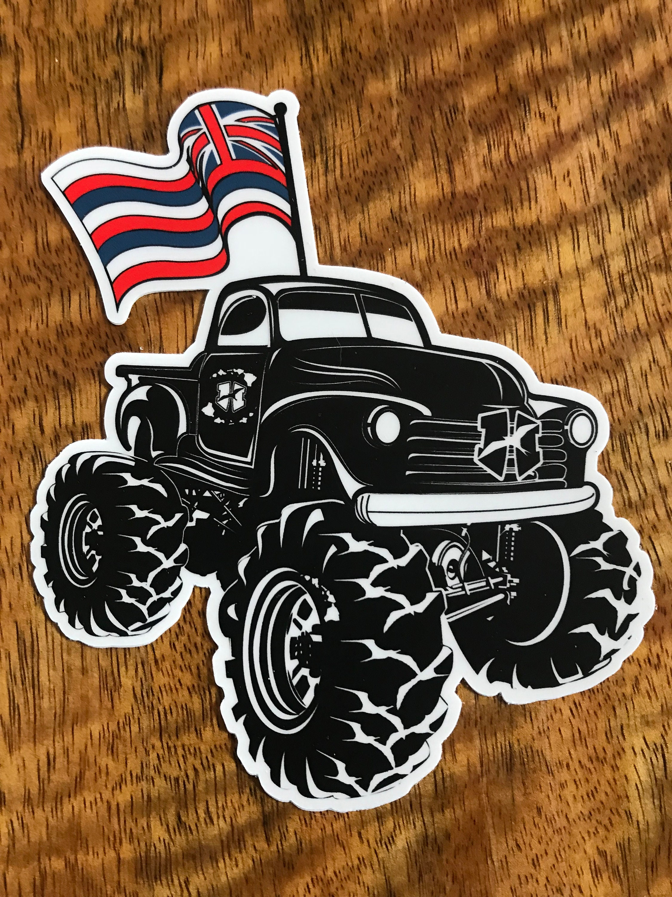 Kanaka Monster Truck Sticker - Etsy