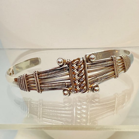 Signed 925 Sterling Silver Cuff Bracelet - Etsy