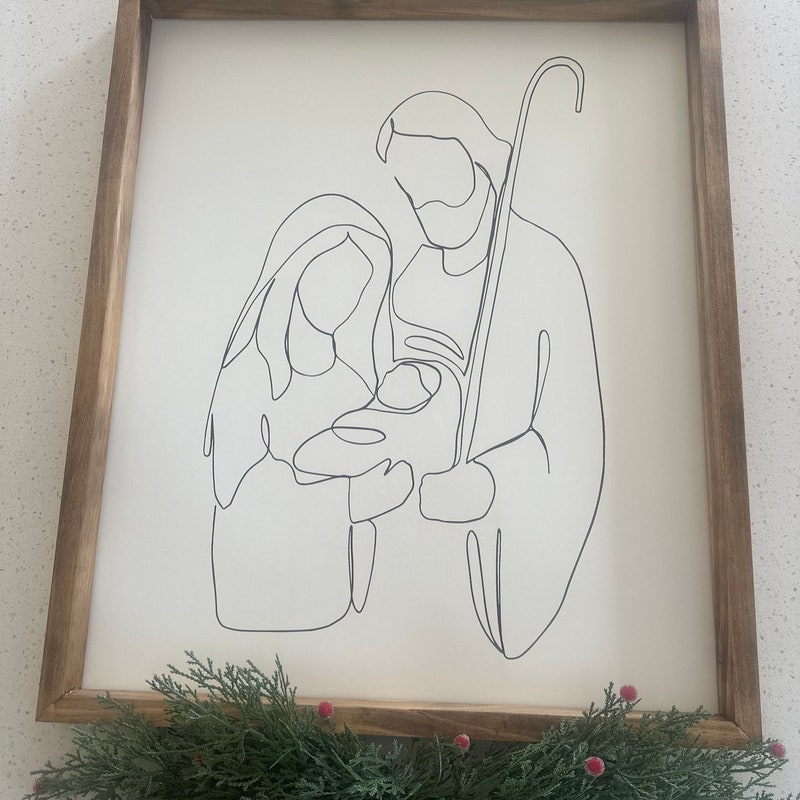 Nativity Line Art - Etsy
