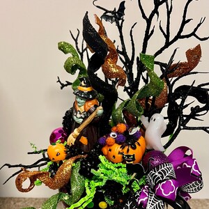 Halloween double Double Toil & Trouble Vintage Inspired Assemblage - Etsy