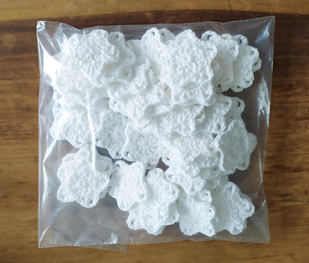 50 Pcs Mini Little Tiny Crochet Applique Stars MADE TO ORDER - Etsy