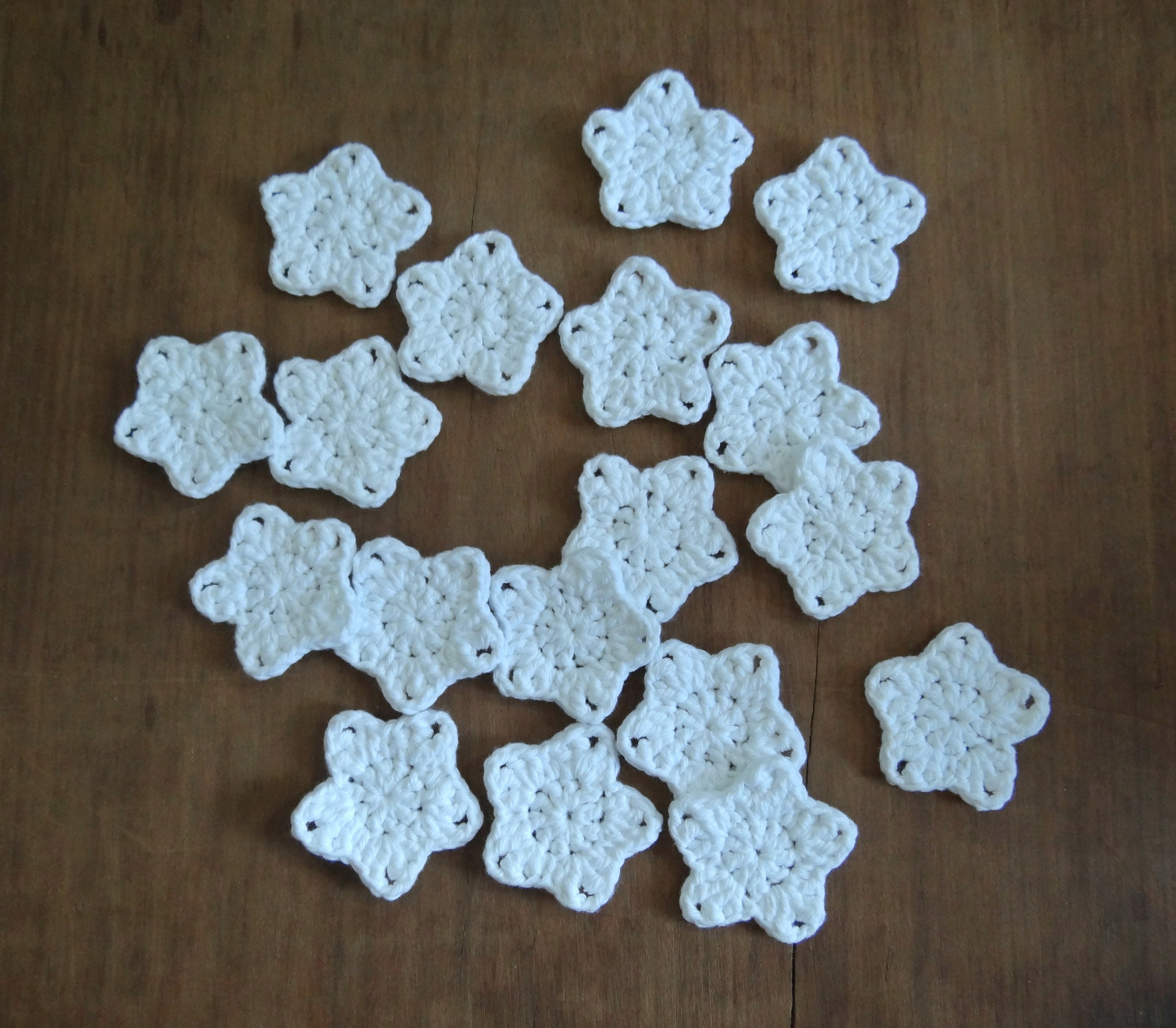 50 Pcs Mini Little Tiny Crochet Applique Stars MADE TO ORDER - Etsy