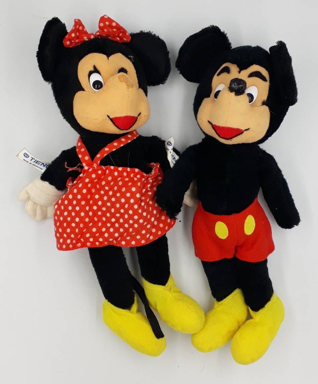Tieno Disney Soft Toys. Mickey and Minnie. 80's - Etsy