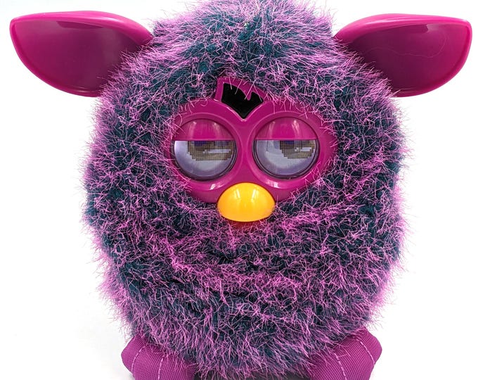 White Furby Yeti 2012 WORKING Talking Interactive Collectable Toy Pet ...