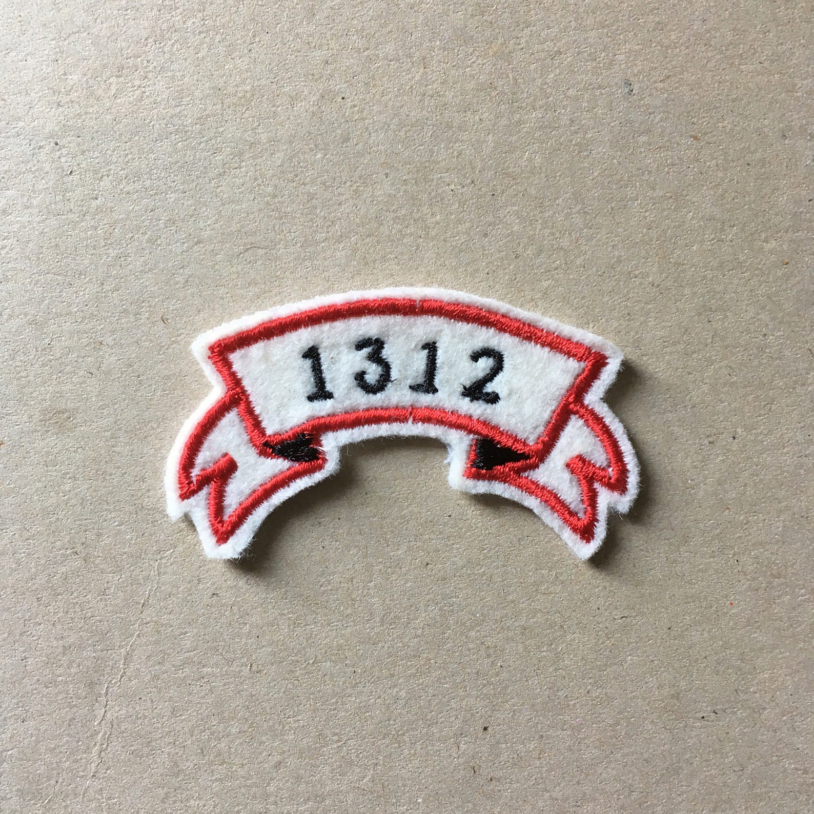 1312 Sew on Embroidered Patch - Etsy
