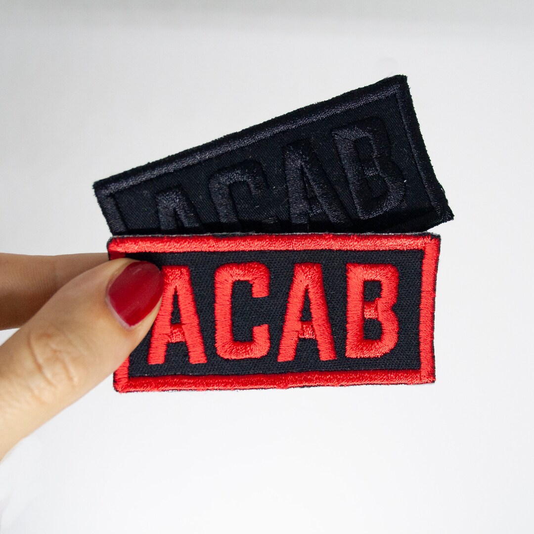 Buy Acab Sew on Embroidered Patch Online in India - Etsy