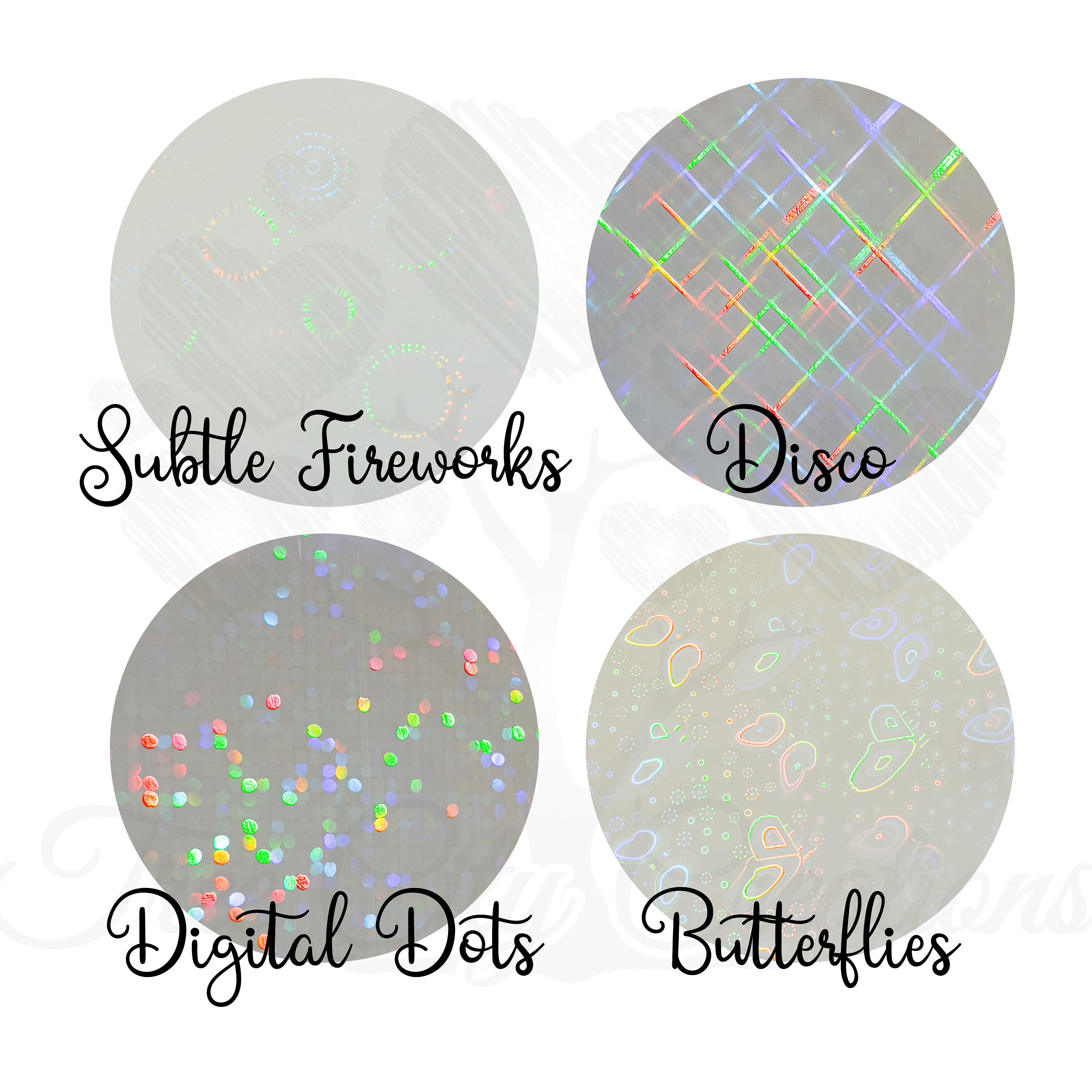 Holographic Overlay Holographic Sticker Overlay Self | Etsy