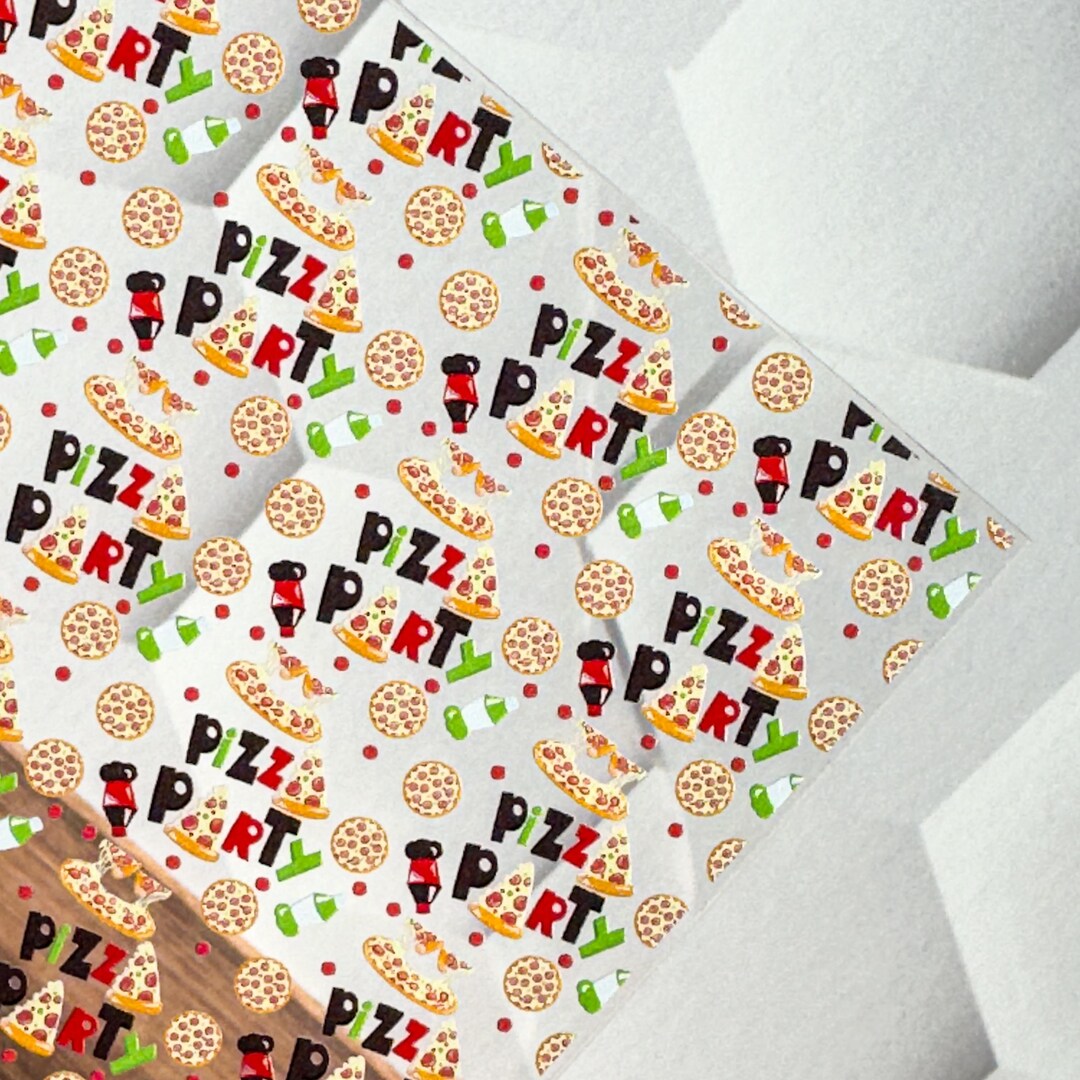 Pizza Party UV Printed Acrylic Sheets | Patterned Acrylic for Laser ...