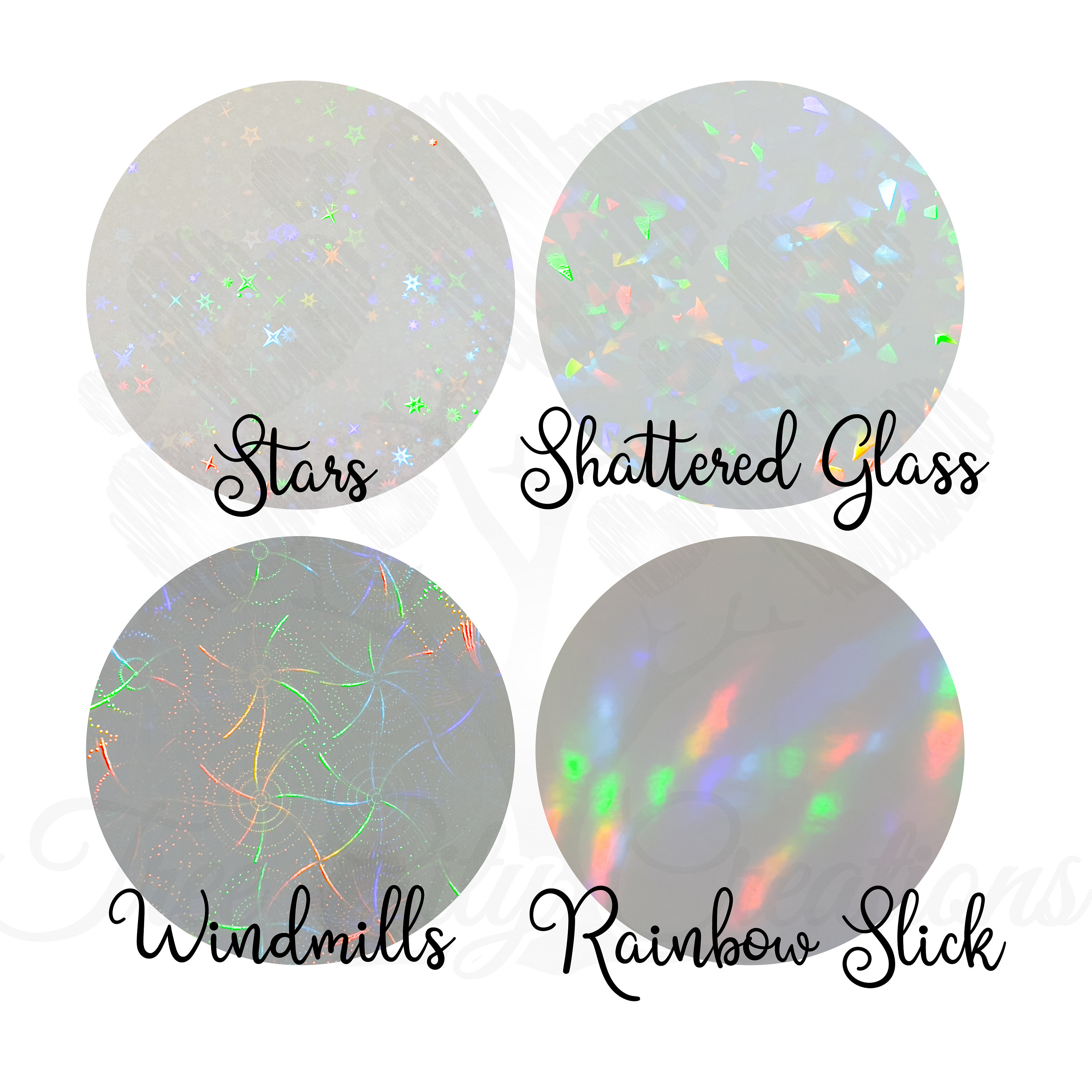 Holographic Overlay Holographic Sticker Overlay Self | Etsy