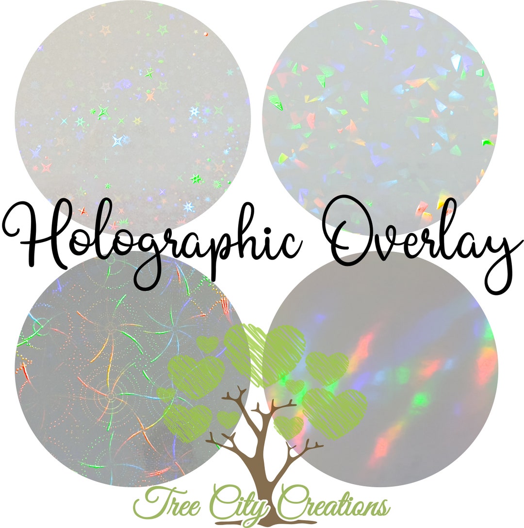 Transparent Holographic Overlay, Holographic Sticker Overlay, Self ...