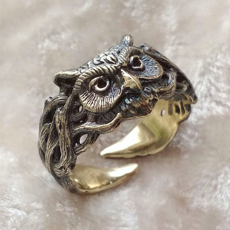 Owl Ring - Etsy