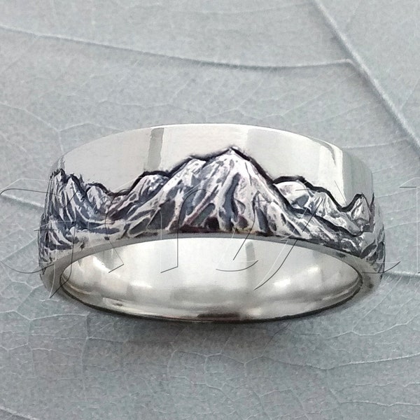 Mountain Range Ring - Etsy