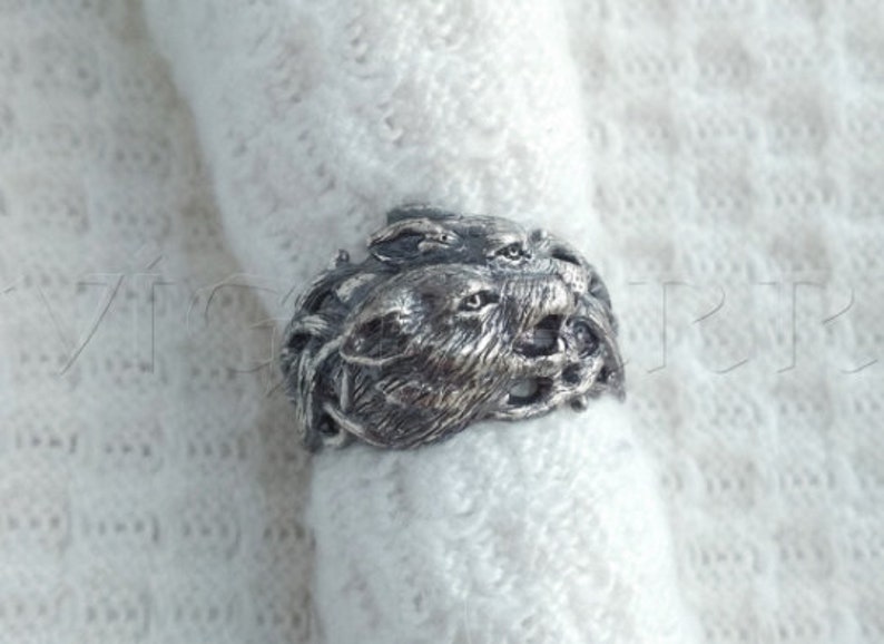 Wolf Pack Set.silver Wolf Ring and Wolf Pendant.wolf Pendant.wolf Totem ...