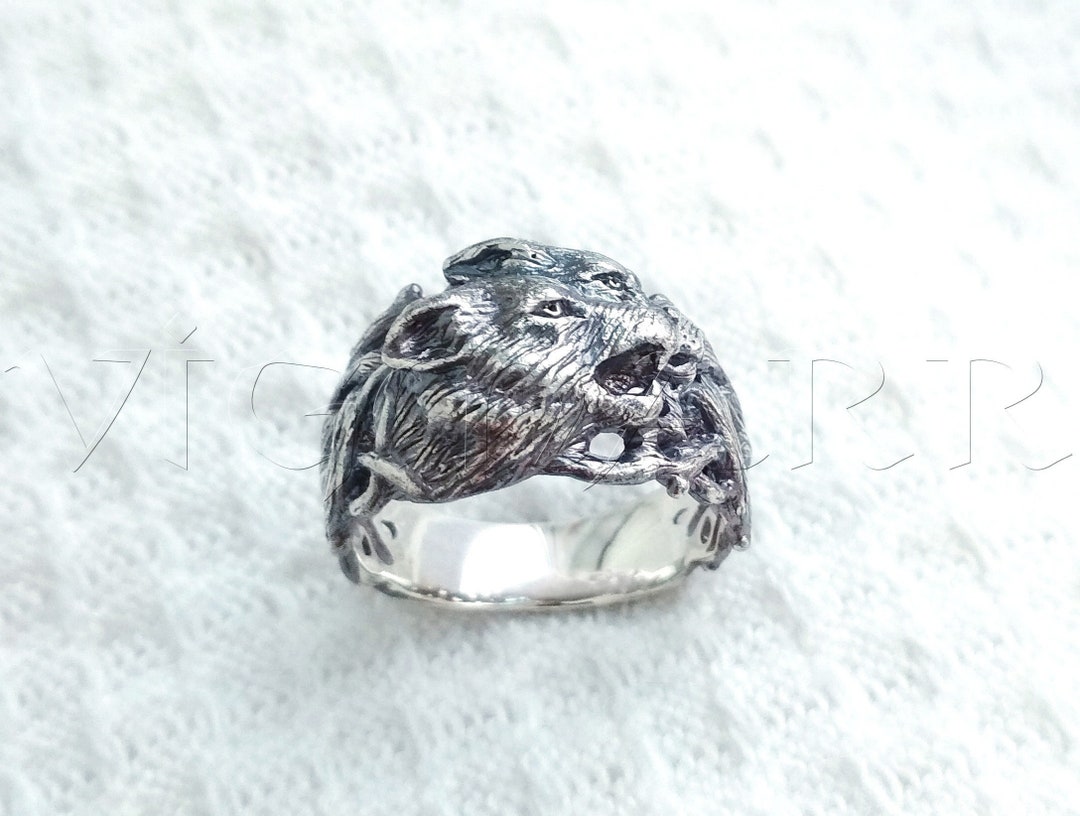 Silver Wolf Jewelry: Wolf Pack Ring - Powerful Animal Totem! - Etsy