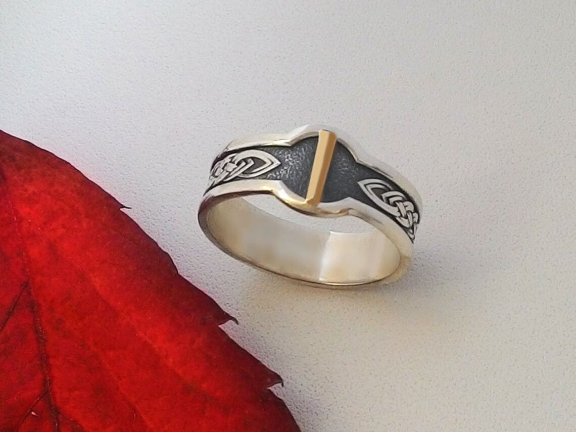 Isa Rune.Rings.asatru.nordic.runes and meanings.rune | Etsy