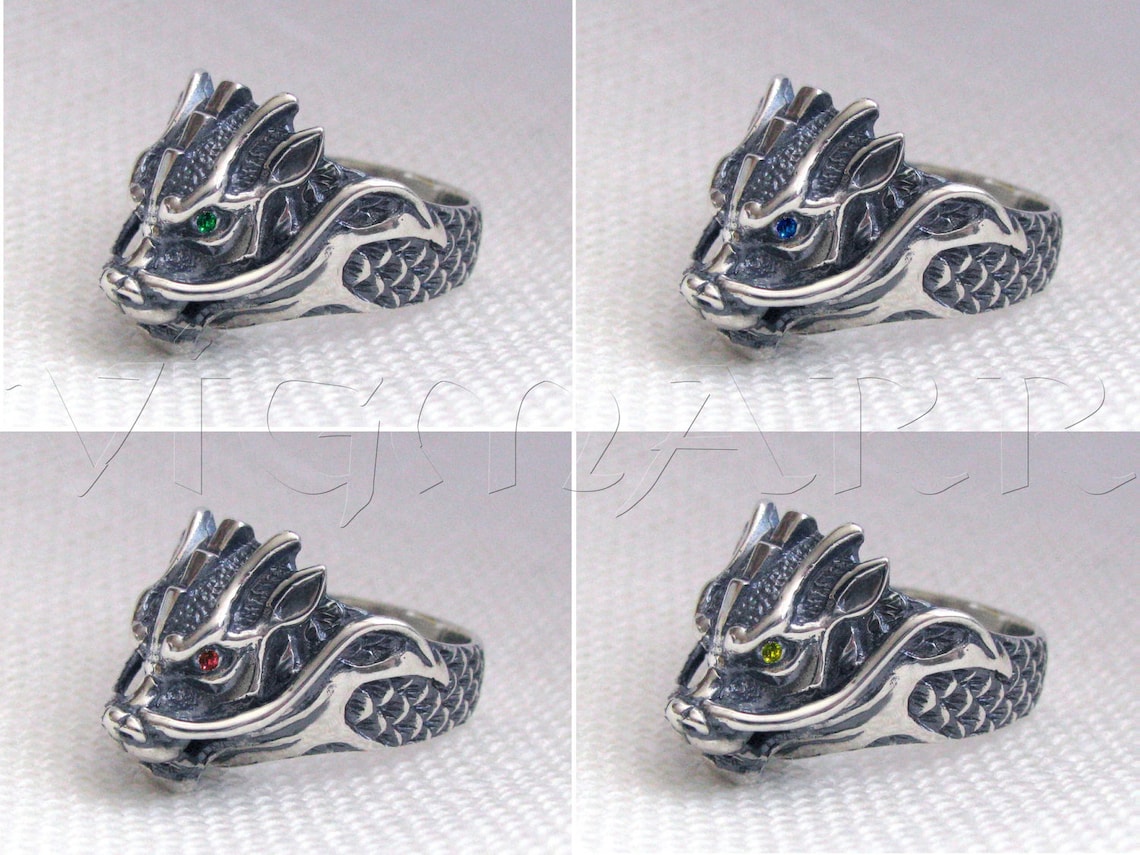 Dragon Ring.Silver Dragon.Silver Dragon.celtic dragon.Dragon | Etsy