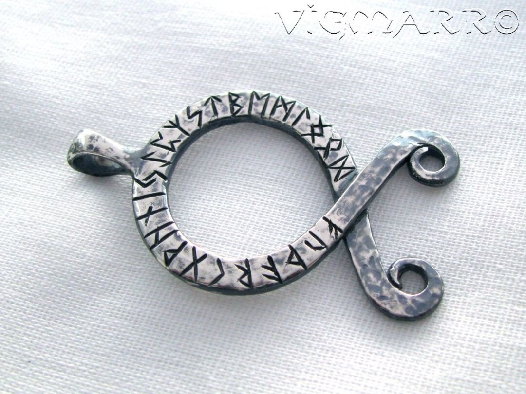 Authentic Handmade Silver Troll Cross Necklace - Viking Pendant for ...