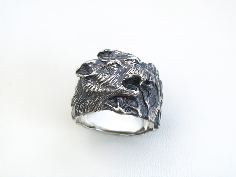 Wolf Pack: A Sterling Silver Wolf Ring Inspired by Fenrir From Norse ...